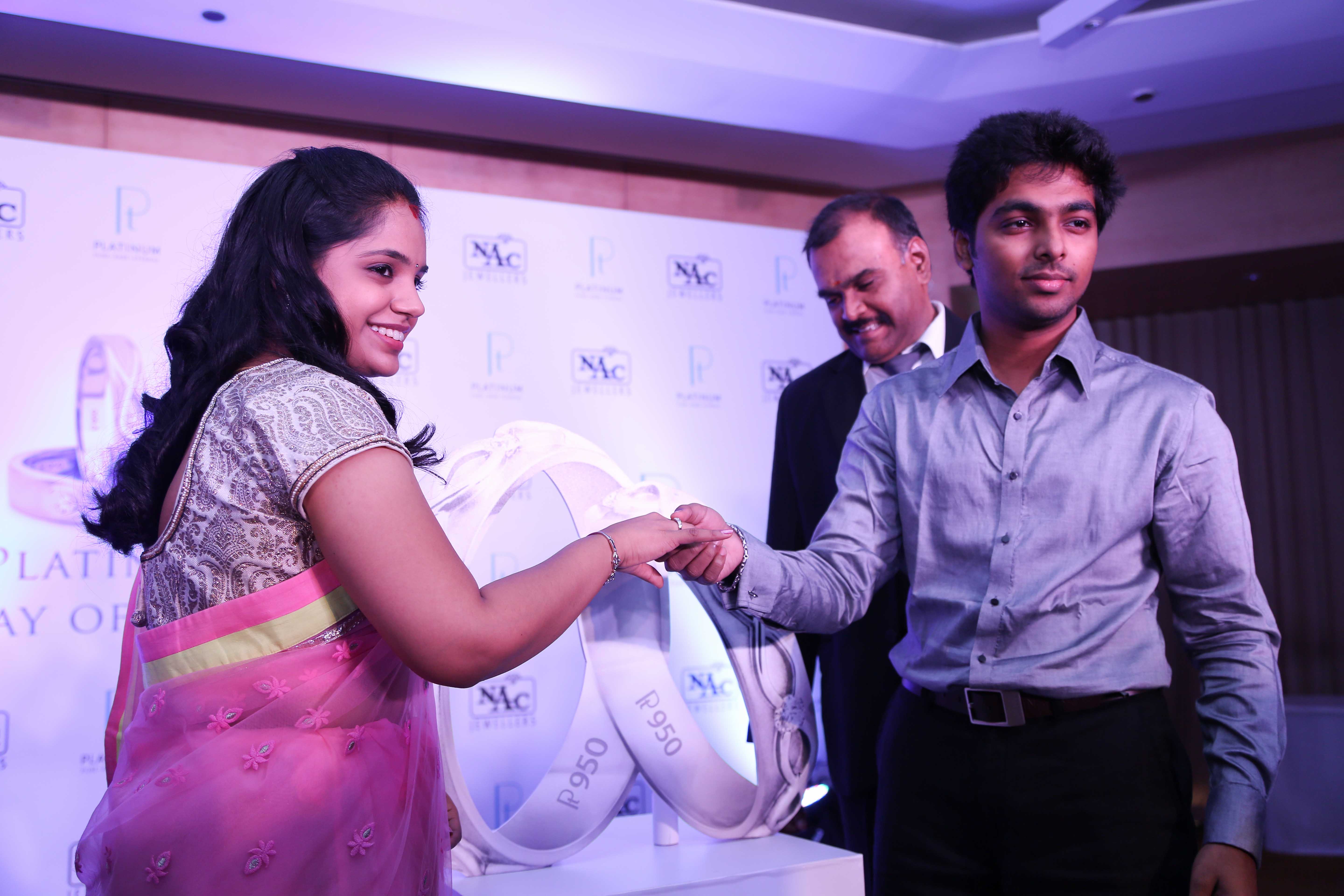 INDIA’S YOUNGEST MUSIC DIRECTOR G.V. PRAKASH WITH WIFE SAINDHAVI UNVEIL ...