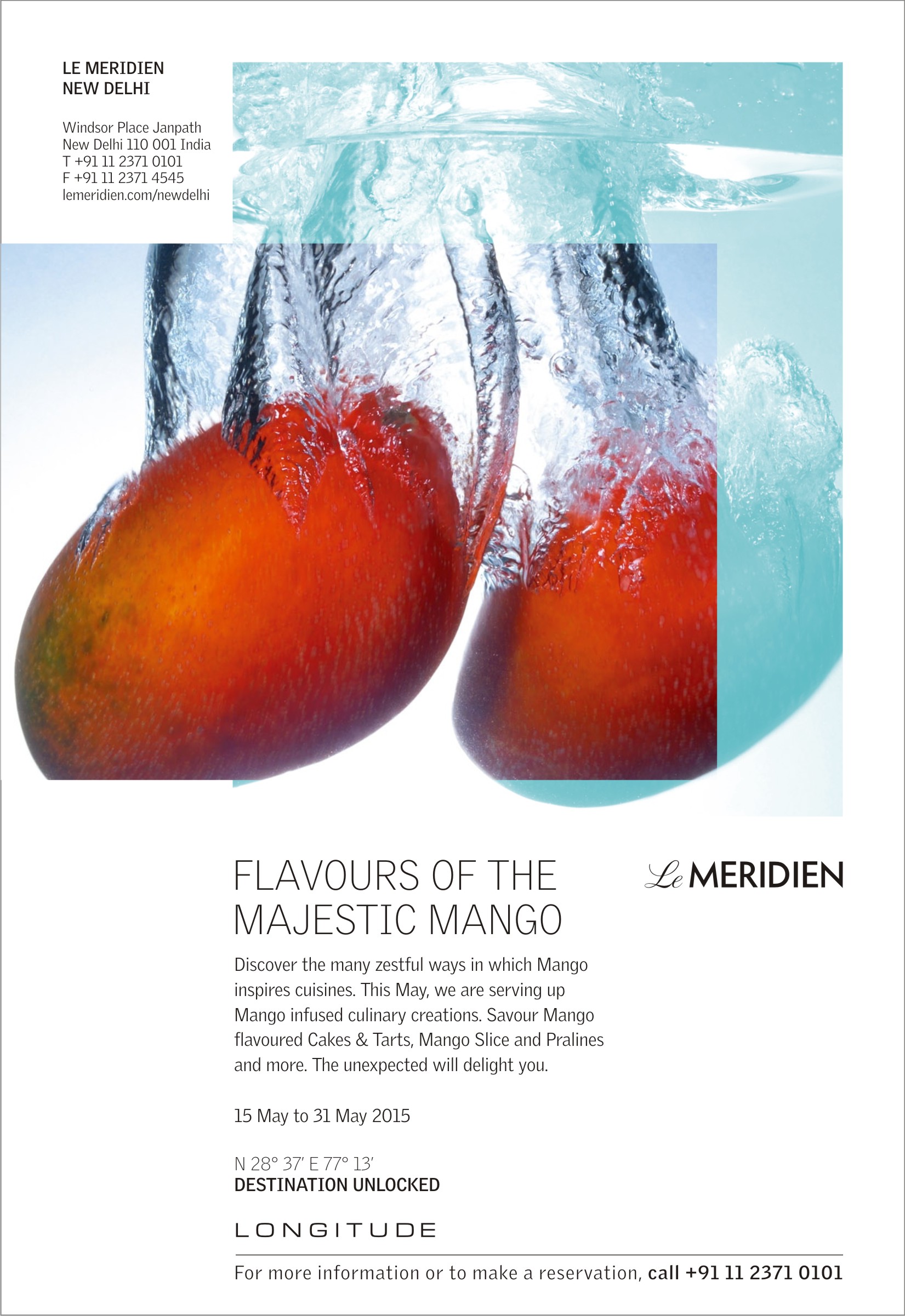 'Flavours of the Majestic Mango' at Le Meridien, New Delhi