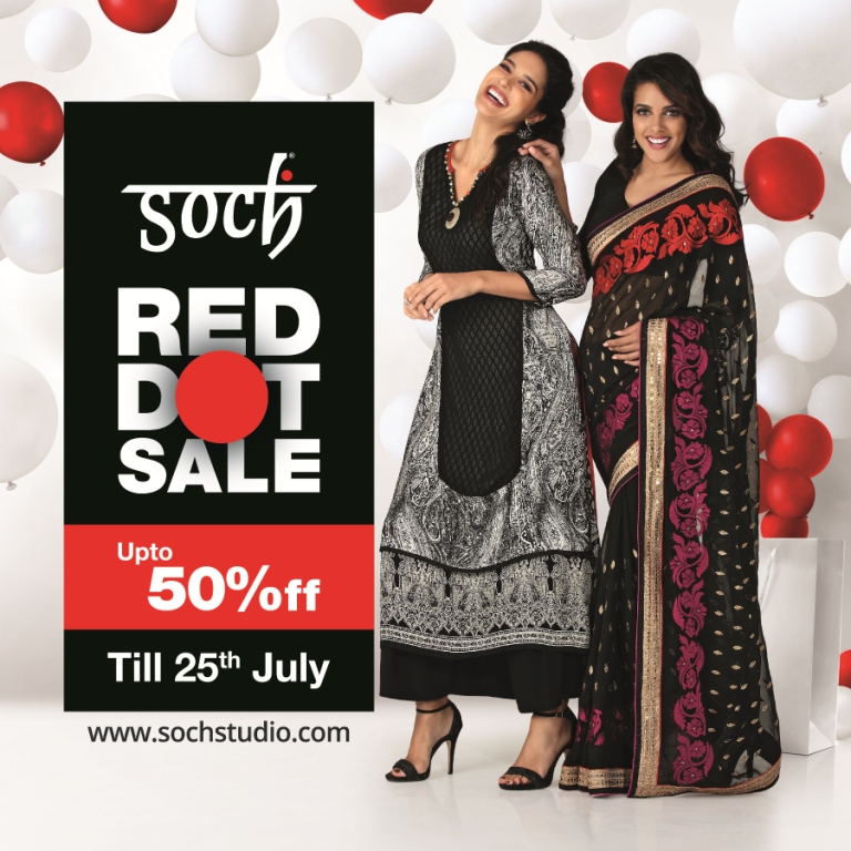 SOCH ANNOUNCES ITS RED DOT SALE ~Soch's collection now available upto ...