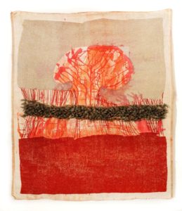 Barren Red by Puneet Kaushik at Gallery Espace - Core Sector Communique