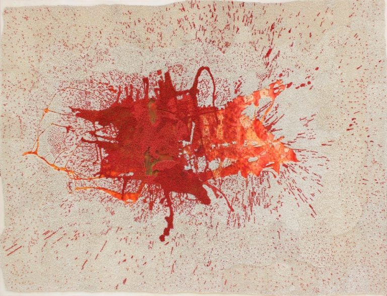 Barren Red by Puneet Kaushik at Gallery Espace - Core Sector Communique